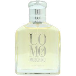 Moschino Herren Eau de Toilette &raquo;UOMO?&laquo; Orientalischer Herrenduft mit Bergamotte, Salbei, Zimt und Zeder. silber Einheitsgr&ouml;&szlig;e