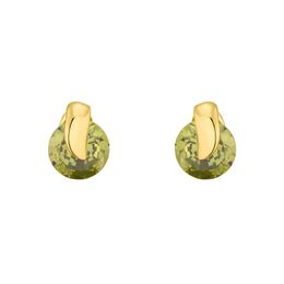 Amor Damen Paar Ohrstecker &raquo;2013593&laquo; mit Zirkonia (synth.) gold Gelbgold 375