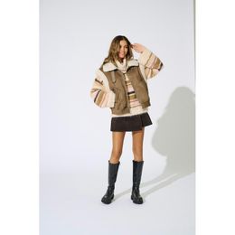 Only Damen Only Cordrock &raquo;ONLZEVA HW CORD WRAP SKORT CC PNT&laquo; Baumwollmischung, Cord mit Stretch braun S (36)