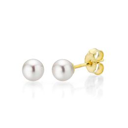 Firetti Damen Paar Ohrstecker &raquo;Schmuck Geschenk Gold 375 Ohrschmuck Perle verschiedene Gr&ouml;&szlig;en&laquo; Made in Germany - mit S&uuml;&szlig;wasserzuchtperle gold 3, 