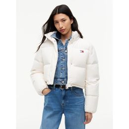 Tommy Jeans Damen Steppjacke &raquo;TJW CRP ALASKA PUFFER EXT&laquo; mit Kapuze Kunstfaser wei&szlig; L (42/44)