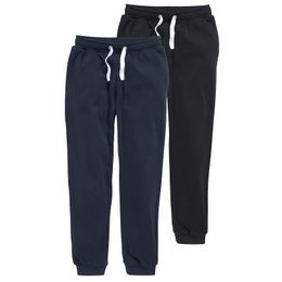 Kidsworld Jungen Kidsworld Sweathose &raquo;2er Pack Jogginghosen&laquo; 2 Jogginghosen in einer Packung, lockere Passform blau 152/158, N-Gr