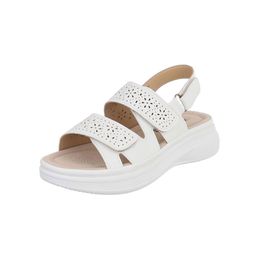Ital-Design Sandale & Sandalette in Wei&szlig; | Gr.: 37