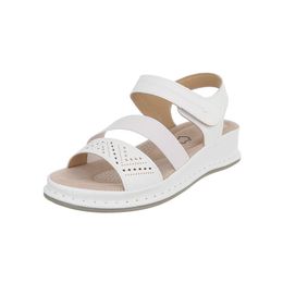 Ital-Design Sandale & Sandalette in Wei&szlig; | Gr.: 37