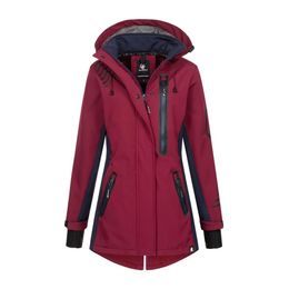 Rock Creek Softshellmantel in Weinrot | Gr.: 4XL