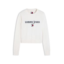 Tommy Jeans Sweater 'ESSENTIAL' female size S/M Navy / Red / White