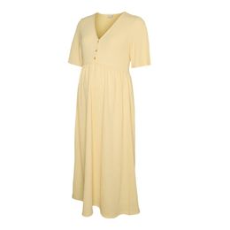 MAMALICIOUS mama licious Kleid in Mellow Yellow | Gr.: S