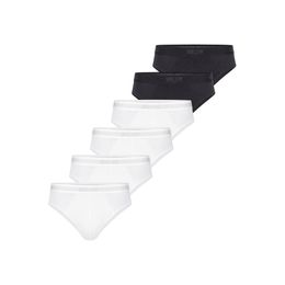 Sloggi Slip / Unterhose SLG Base in Wei&szlig; / schwarz | Gr.: S