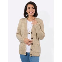 WITT WEIDEN Strickjacke in sand-meliert | Gr.: 40