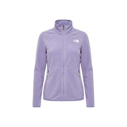 The North Face Funktionsfleecejacke 'Glacier' Damen Gr&ouml;&szlig;e L lavendel / wei&szlig;