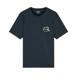 Wrangler T-Shirt Small Graphic Tee blau Herren L