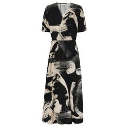 TATUUM Kleid 'Leosa' Damen Gr&ouml;&szlig;e 46 beige / schwarz Sommerkleid
