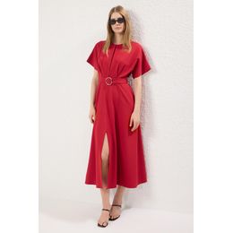 Trendyol Kleid Damen Gr&ouml;&szlig;e 40 rot Sommerkleid