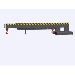 Eichinger-Industrie Teleskoplader f&uuml;r Stapler, 7-stufig teleskopierbar, 950-5000 kg, 2 Wirbellasthaken und Standfu&szlig;, Stahl, anthrazitgrau RAL 7016
