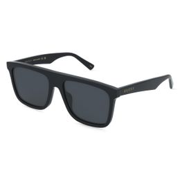 Gucci GG2182S | Herren-Sonnenbrille | Fassung: Vollrand, Eckig, Acetat, Schwarz | Glasfarbe: Grau