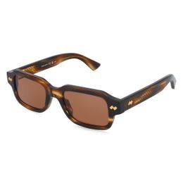 Bottega Veneta BV1442S | Herren-Sonnenbrille | Fassung: Vollrand, Eckig, Acetat, Havanna | Glasfarbe: Braun