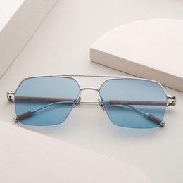 Holzkern Sonnenbrille The Visionary (Olive/Silber)