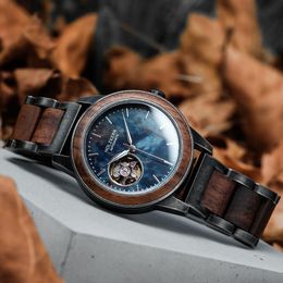 Elegante Herrenuhr aus Antiksilber und echtem blauen Marmor Alrakis