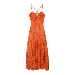 Bershka Kleid Damen Gr&ouml;&szlig;e 36 orange / rubinrot Sommerkleid