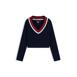 Tommy Jeans Pullover Damen Gr&ouml;&szlig;e M navy / rot / wei&szlig;