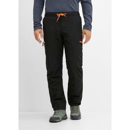 bonprix wasserdichte Cargo-Funktionshose mit warmen Futter Relaxed Fit, schwarz, Gr.54, W&auml;rmende Thermohose im Relaxed Fit. Zu dem ist die Hose ein Multitalent, welches zum Wandern, Angeln, Klettern, Segeln oder weiteren Aktivit&auml;ten getragen werden kann.