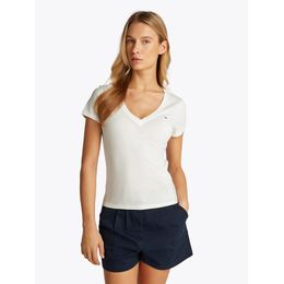 Tommy Jeans T-Shirt Damen Gr&ouml;&szlig;e L dunkelblau / wei&szlig;