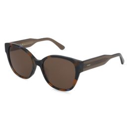 Fossil FOS 2170/G/S | Damen-Sonnenbrille | Fassung: Vollrand, Cat Eye, Acetat, Braun Havanna | Glasfarbe: Braun