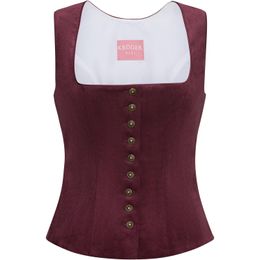 Kr&uuml;ger Dirndl Kr&uuml;ger Madl Cord-Mieder Bordeaux (Gr&ouml;&szlig;e: 42)