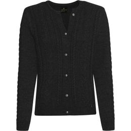 Geiger Strickjacke mit Strukturmuster Anthrazit (Gr&ouml;&szlig;e: 38)