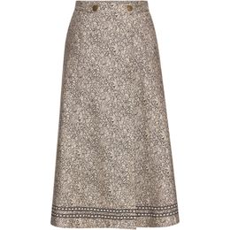 Kr&uuml;ger Kr&uuml;ger Collection Rock Blumen-Jacquard Schilf (Gr&ouml;&szlig;e: 42)