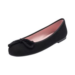 Pretty Ballerinas Velours-Ballerinas Angelis Schwarz (Gr&ouml;&szlig;e: 37)