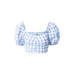 MONKI Blouse female size S Blue / Light blue / White