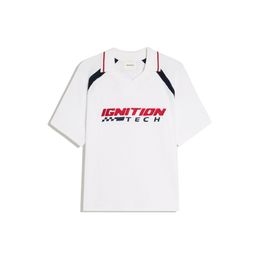 Bershka Poloshirt 'RETROSPORT' Herren Gr&ouml;&szlig;e XL navy / rot / wei&szlig;