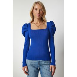 Happiness İstanbul Pullover Damen Gr&ouml;&szlig;e S/M blau