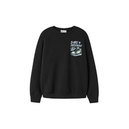 name it Sweatshirt 'NKMNEO' Jungen Gr&ouml;&szlig;e 134/140 elfenbein / pastellblau / gr&uuml;n / schwarz