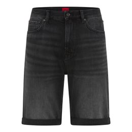 Hugo Herren Shorts "Hugo 838/S"dunkelgrau021, Gr. 36, unifarben, Denim/Jeans, Obermaterial: 100% Baumwolle, Hosen, Tapered Fit, stone washed, reine