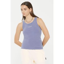 Harlem Soul Damen Tanktopviolet, Gr. L, bedruckt, Single Jersey, Material: 96% Baumwolle, 4% Elasthan, Tops, elastisch & enganliegend