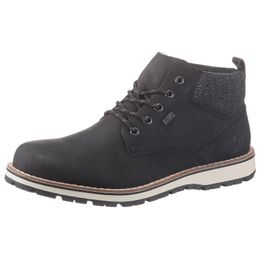 Rieker Herren Winterboots, Gr. 40, schwarz, Nubuklederimitat, Textil, Schuhe, mit Tex-Ausstattung