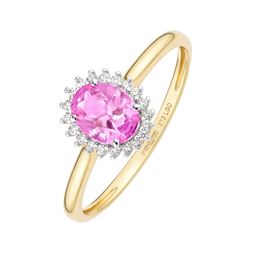 Diamant Leternel Ring Damen Gr&ouml;&szlig;e 54 gold