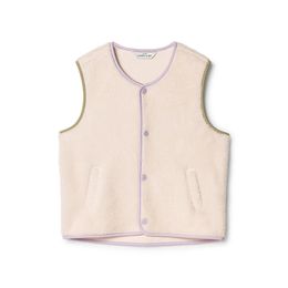 Tchibo - Kinder-Teddyfleeceweste - M&auml;dchen - Gr. 122/128 - creme