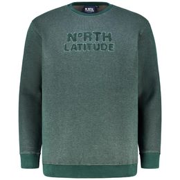 Herren Gro&szlig;e Gr&ouml;&szlig;en | North Sweatshirt mit Fleece-Innenseite Farbe dunkelgr&uuml;n Gr&ouml;&szlig;e: 5XL