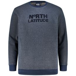 Herren Gro&szlig;e Gr&ouml;&szlig;en | North Sweatshirt mit Fleece-Innenseite Farbe dunkelblau Gr&ouml;&szlig;e: 7XL