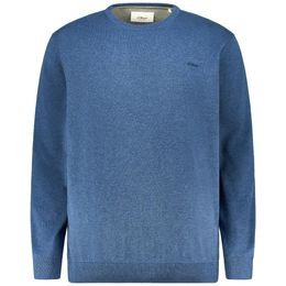 Herren Gro&szlig;e Gr&ouml;&szlig;en | s.Oliver Feinstrickpullover aus Baumwolle Farbe grau Gr&ouml;&szlig;e: 5XL