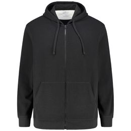 Herren Gro&szlig;e Gr&ouml;&szlig;en | s.Oliver Sweatjacke mit Kapuze Farbe schwarz Gr&ouml;&szlig;e: 3XL