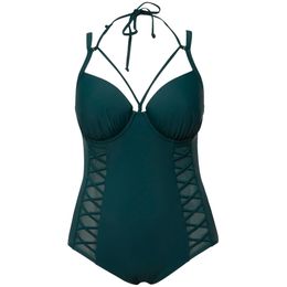 Ulla Popken Swimsuit female size XXL Petrol