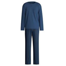 Calida Pyjama lang 'Relax Imprint' Herren Gr&ouml;&szlig;e XXL marine