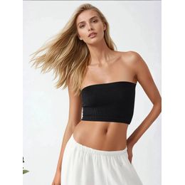 Hiccup Top 'Crop Top' Damen Gr&ouml;&szlig;e S schwarz