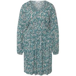Studio Untold Kleid Damen Gr&ouml;&szlig;e 42/44 ecru / rauchblau / schwarz Sommerkleid