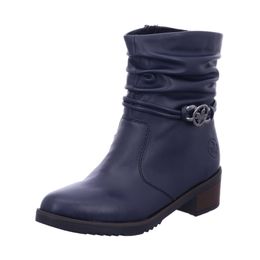 Rieker Boots 'Stiefelette Damen Y0572 14 Kunststoff (Synthetik) in blau' female size 38 Blue