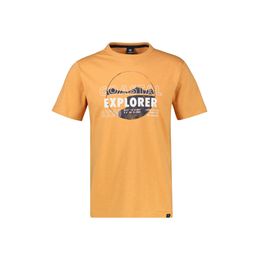 Lerros T-Shirt mit Brustprint und Rundhalsausschnitt Herren Gr&ouml;&szlig;e M orange